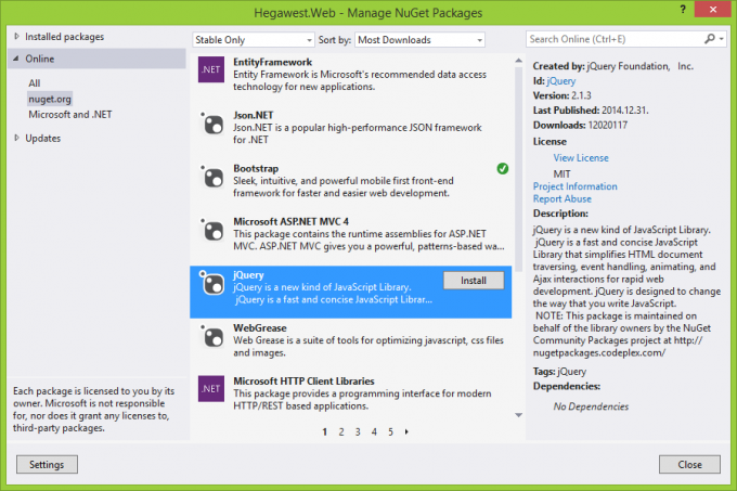 Visual Studio - NuGet Web - bhawk.hu - Magyar fejlesztői blog Visual Studio - NuGet Web - bhawk.hu - Magyar fejlesztői blog
